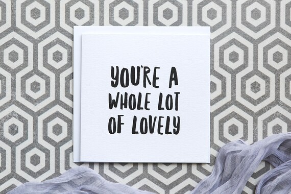 Best Friend Card Thank You Card Positive Vibes