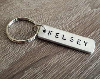 Word keychain | Etsy