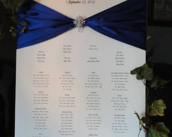 Seating chart scroll | Etsy