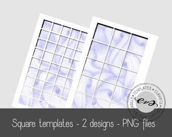 Plantilla cuadrado | Etsy