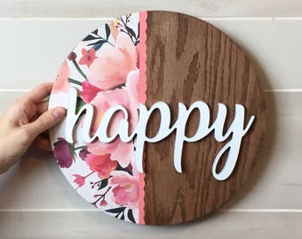 Round wall art | Etsy