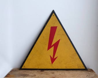 Vintage warning sign | Etsy