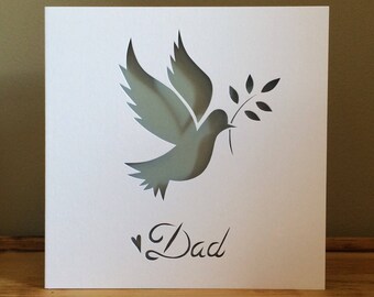 Dove sympathy card | Etsy