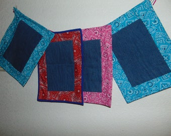 Denim placemats | Etsy