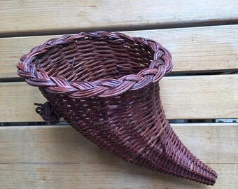 Cornucopia basket | Etsy