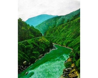 Mountain painting | Etsy