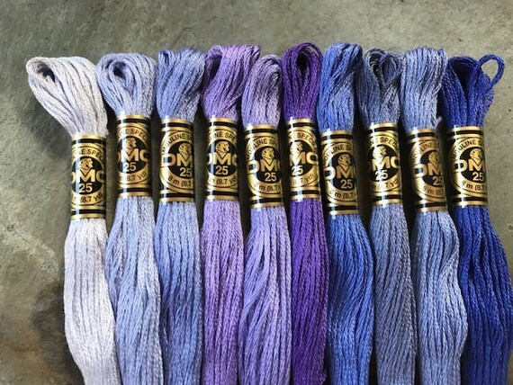 DMC Pearl Cotton Floss 25 Violet Purple Color Pack
