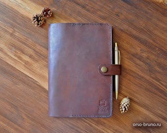 Brown notebook | Etsy