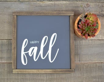Happy fall sign | Etsy