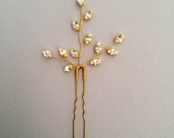 Crystal hair pins | Etsy