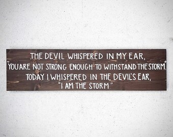 I am the storm | Etsy