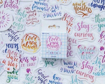 Phrase stickers | Etsy