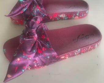 Easy to Knit Bow Slippers Tutorial Knitting Pattern for