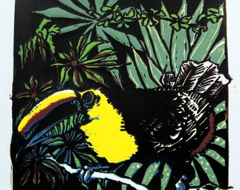 Keel billed toucan | Etsy