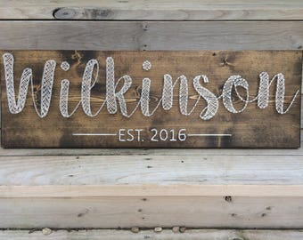 Wood string art | Etsy