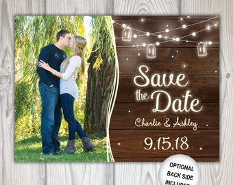 Rustic save the date | Etsy