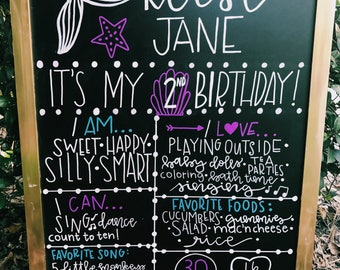 Custom birthday sign | Etsy