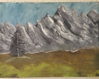 Vintage lithograph: Peaceful Village by Westal 12 x