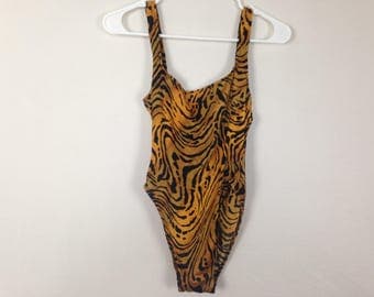 June Lace-Up High Hip Thong One Piece Swimsuit