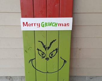 Grinch sign | Etsy