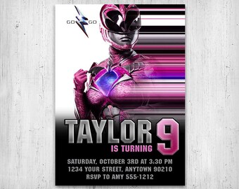 Pink power ranger | Etsy