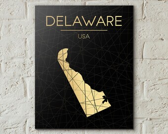Delaware poster | Etsy