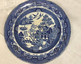 Willow pattern plate | Etsy