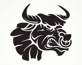 Angry bull | Etsy