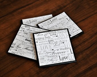 Love coasters | Etsy
