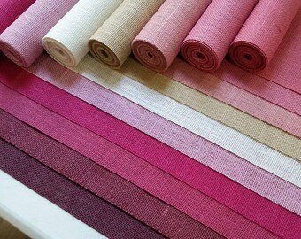 Pink burlap | Etsy