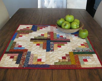 Log cabin patchwork | Etsy