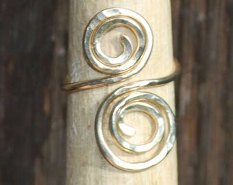 Golden spiral ring | Etsy