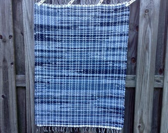 Blue jean rug | Etsy