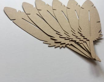 Feather die cut | Etsy