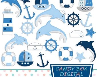 Blue whale clipart | Etsy