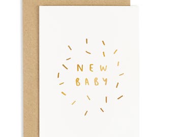 Baby card - Handmade | Etsy UK