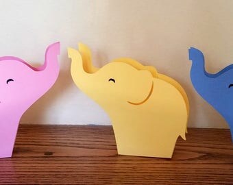 Elephant favor box | Etsy