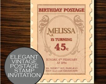 Victorian Celebration of Life invitation classic Victorian