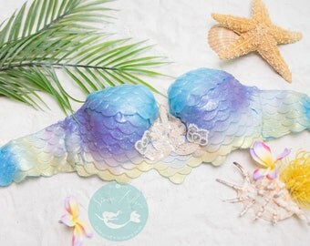 Mermaid bra top | Etsy