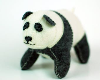 Panda Sewing Pattern PDF Panda Stuffed Animal Felt Plushie