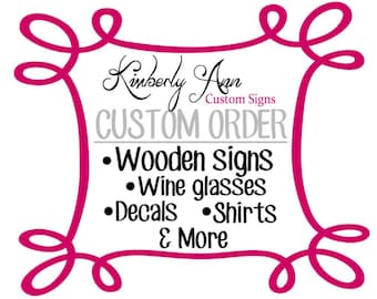 Custom order sign | Etsy