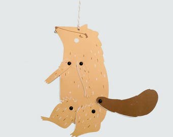 DIY Muscle Man Paper Doll DIY postcard paper puppet