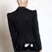CARBON-14 BLAZER Black Rubber Jacket Textured Industrial