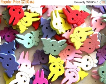 Rabbit button | Etsy