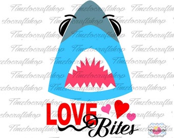 Shark bite svg | Etsy