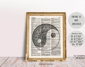 Yin yang art | Etsy