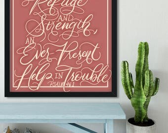 Psalm 46 1 | Etsy