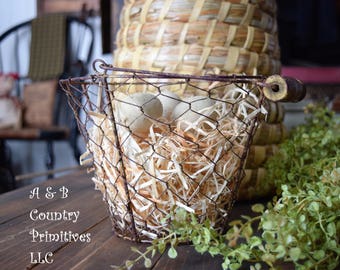 Chicken wire basket | Etsy