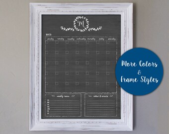 Chalkboard calendar | Etsy