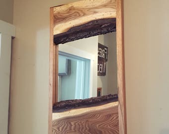 Live edge mirror | Etsy